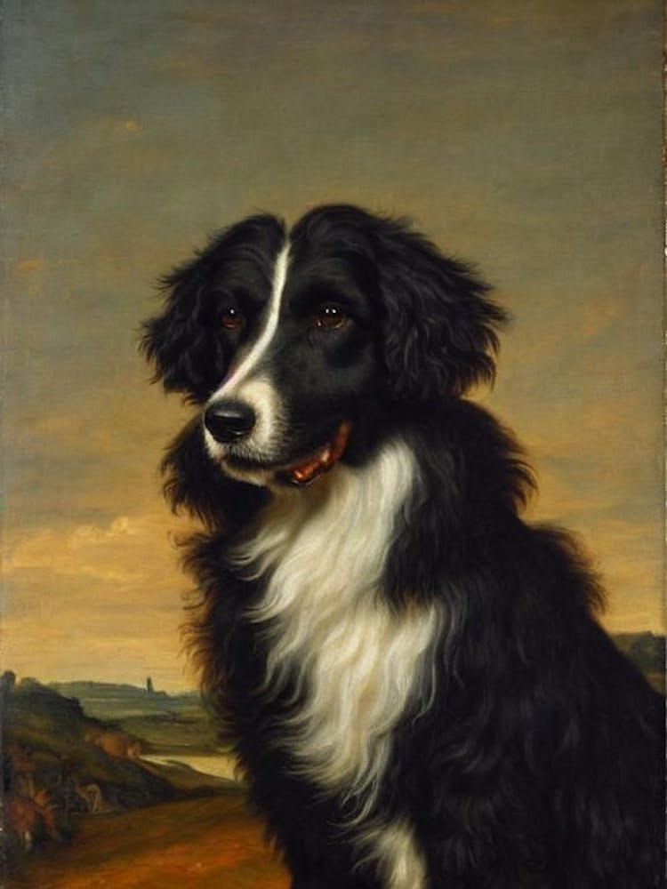 Bergamasco Sheepdog 2 Renaissance Portrait Oil Painting Art Print by ...