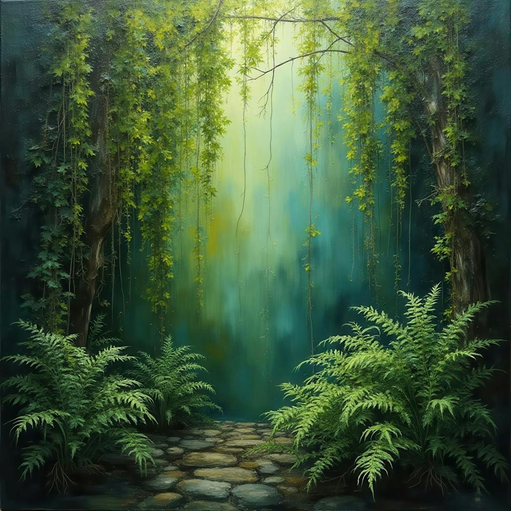 Fern Path Art Print by AnikArts – Fy!