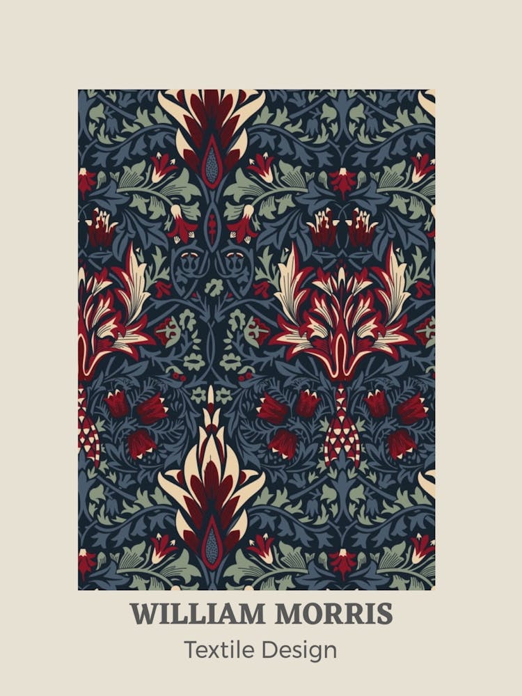 William Morris Textile Design Art Print by mystica51 – Fy!
