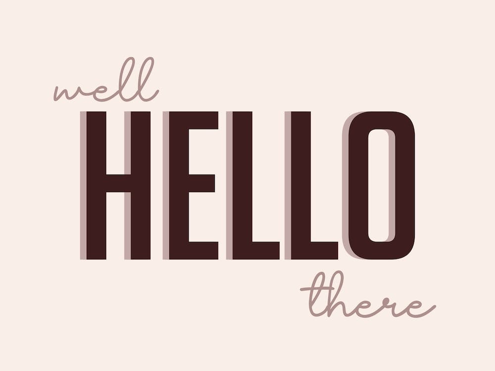 Well Hello There Welcome Neutral Art Print by OneThreeSix – Fy!