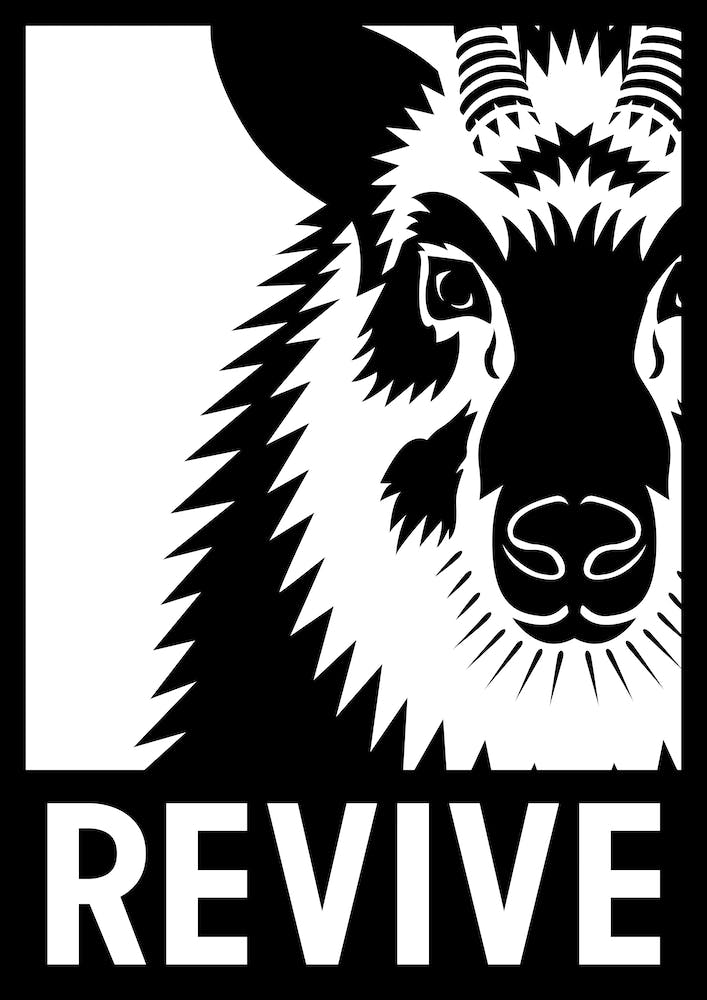 Revive Japanese Serow Art Print by Asobōze – Fy!