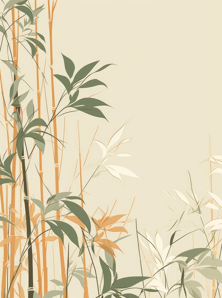 Bamboo Tree Vector Art Print by Moving Clouds Art – Fy!