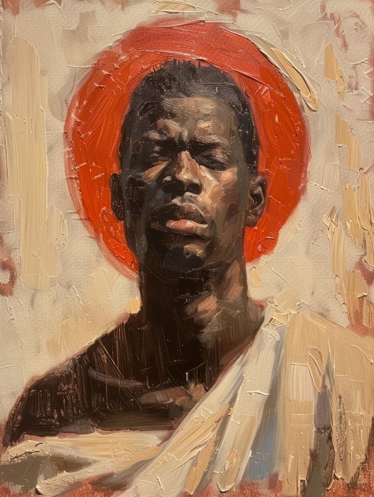 Man With A Red Hat Art Print by Moving Clouds Art – Fy!