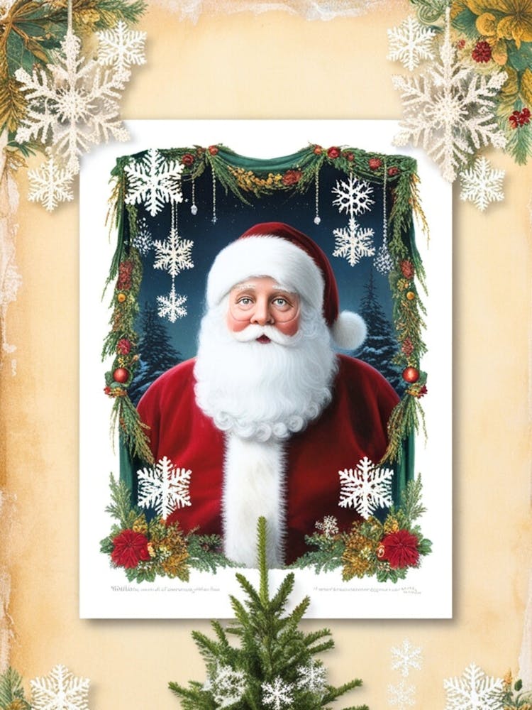 William Morris Santa Claus 2 Art Print by Len Len – Fy!