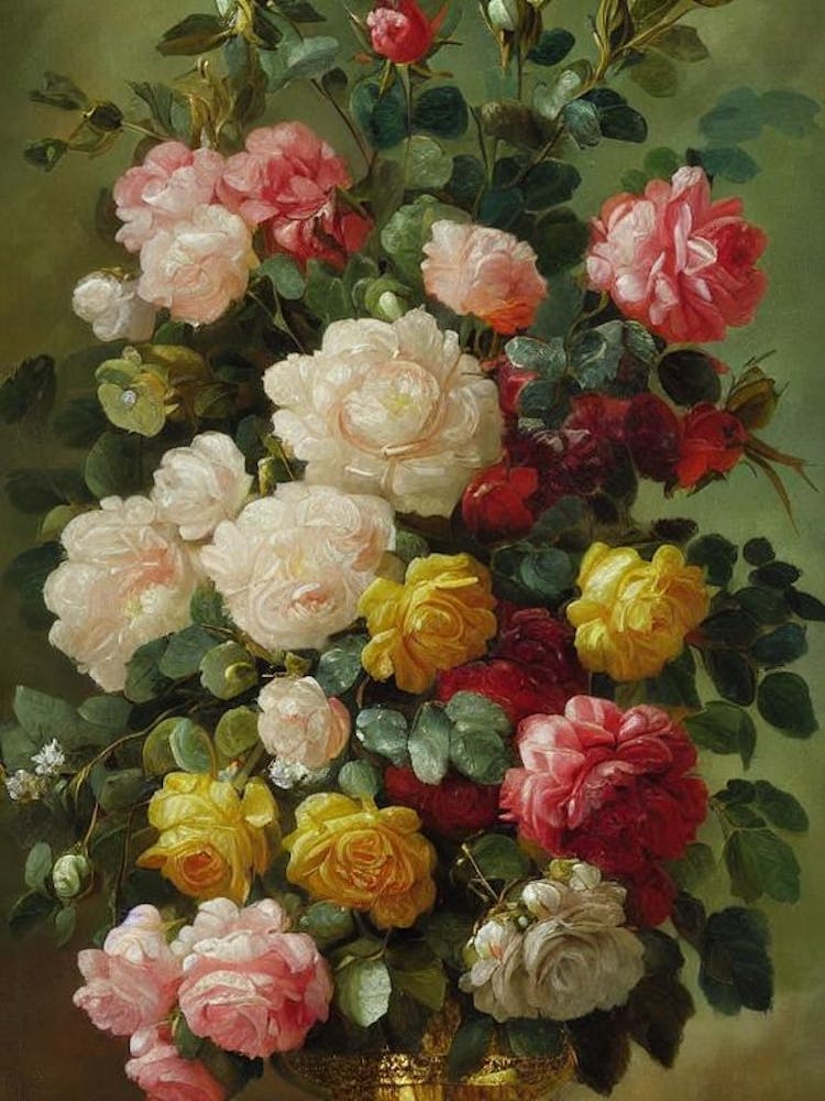 Rose Painting 2 Flower Art Print by The Artsy Florist – Fy!