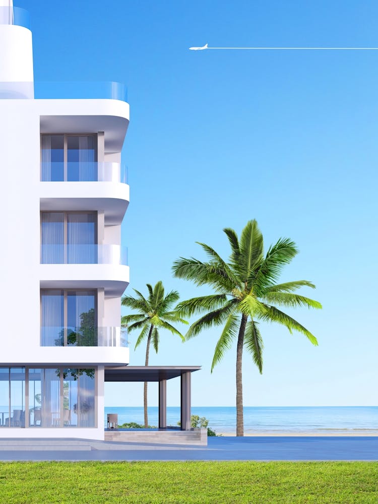 Beachfront Building. Canaries, Ibiza, Spain, Miami, Florida, Egypt ...