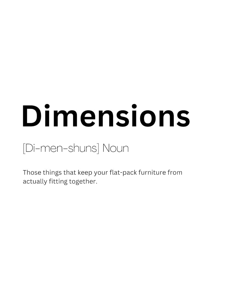 Dimensions Definition Meaning 1 Art Print by Kaigozen – Fy!