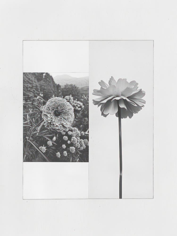 Marigold Flower Photo Collage 4 Art Print by All Things Fairy – Fy!