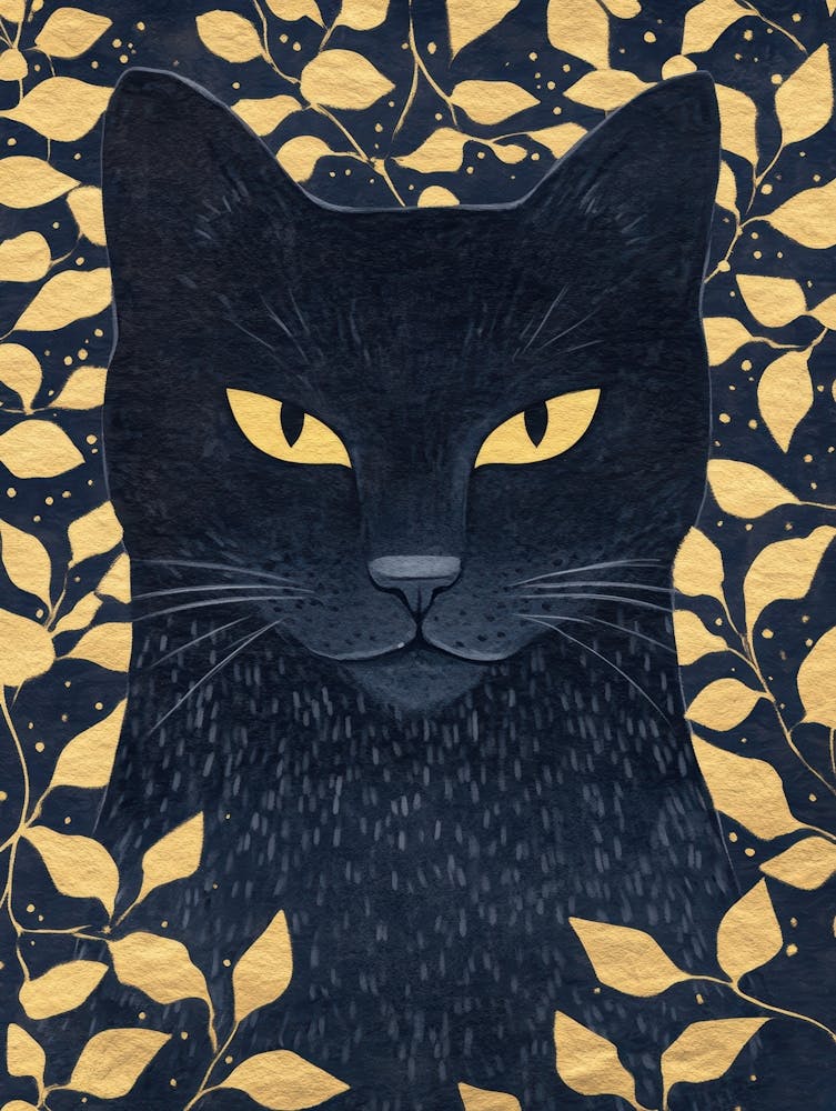 Black Cat 77 Art Print by Moving Clouds Art – Fy!