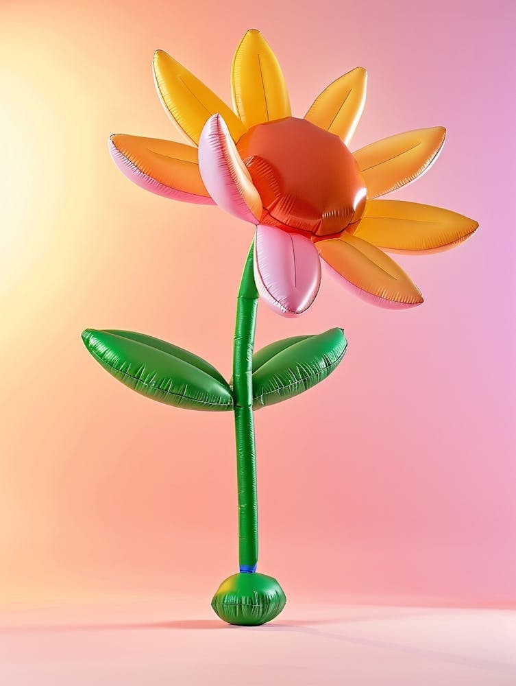 Dreamy Inflatable Flowers Sunflower 1 Art Print by Botanic Studio – Fy!