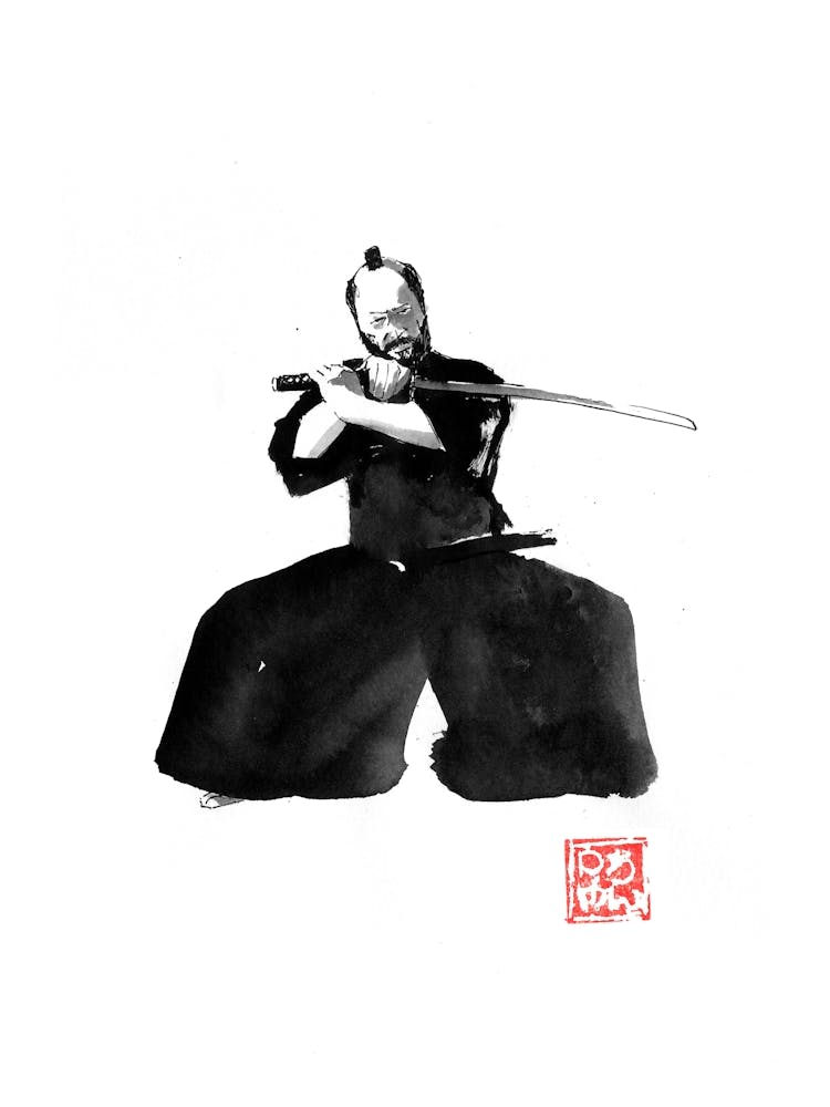 Tall Samurai 02 Art Print by Pechane Sumie – Fy!