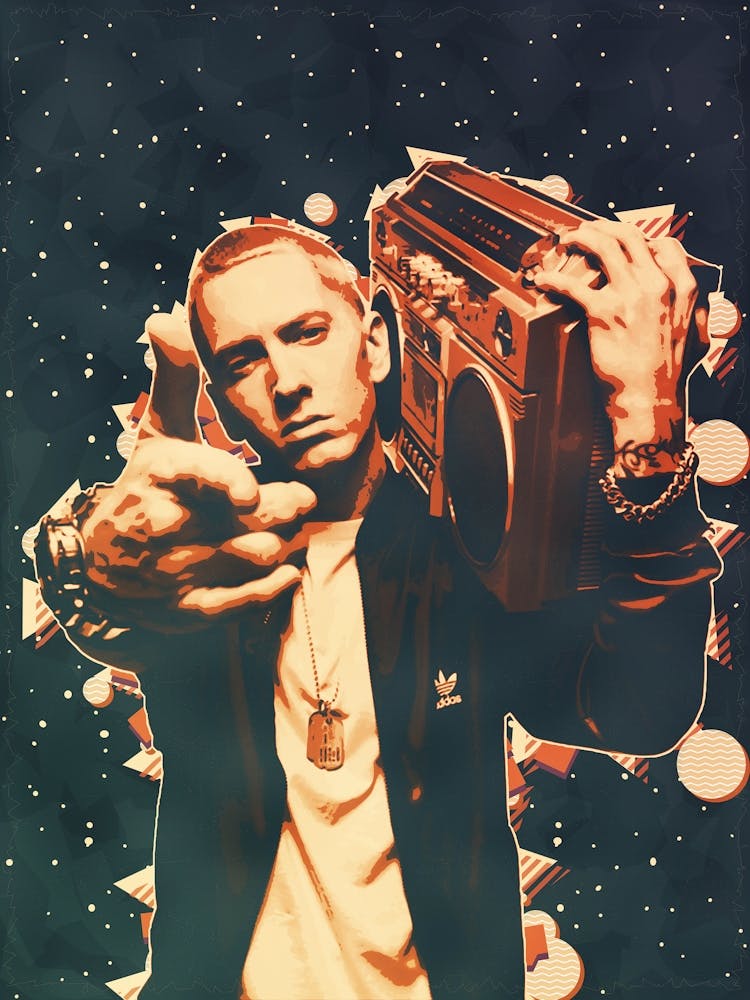 Eminem Boombox Art Print by music soul – Fy!