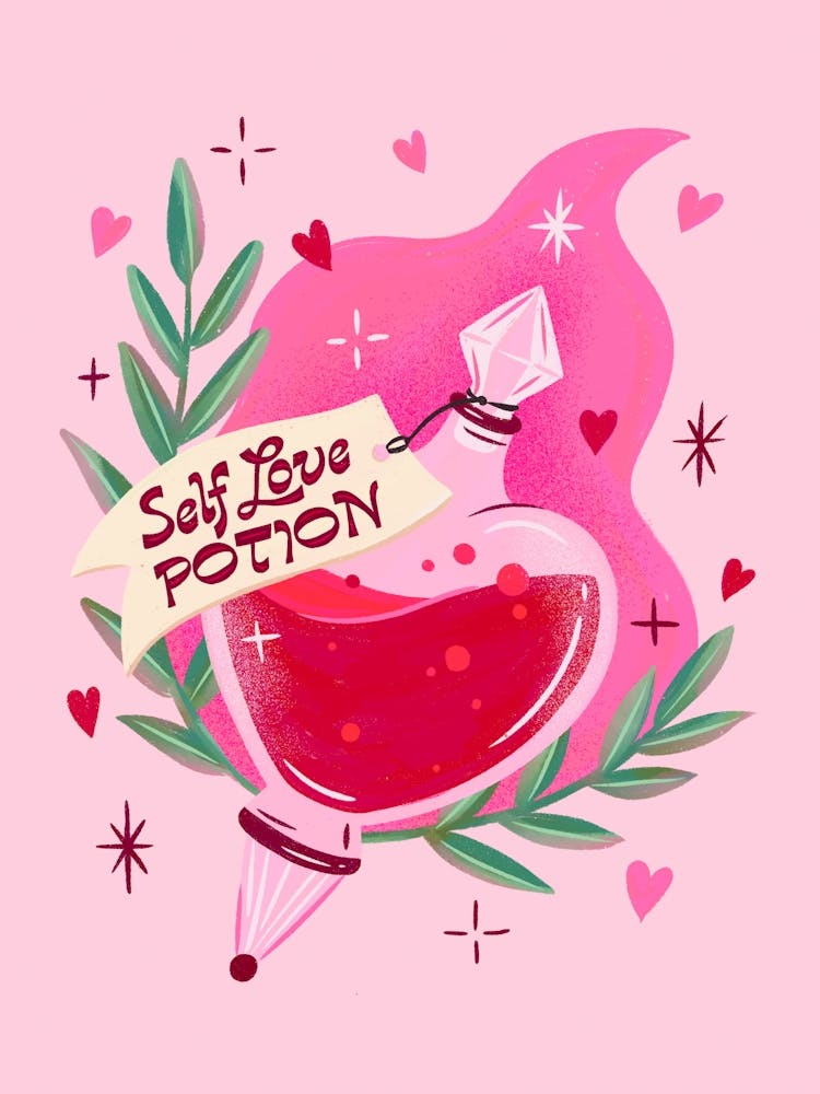 Self Love Potion Art Print by Moondo Studio – Fy!