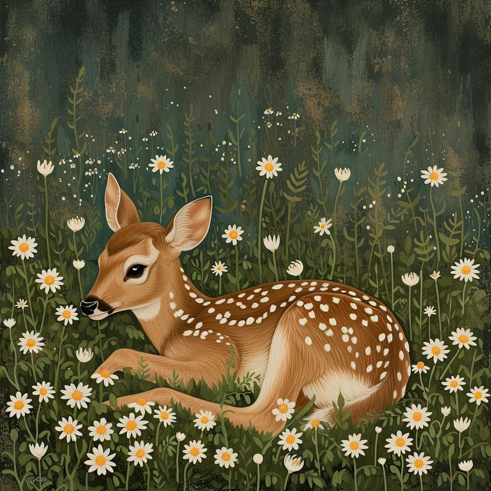 Fawn Fairycore Painting 3 Art Print by All Things Fairy – Fy!