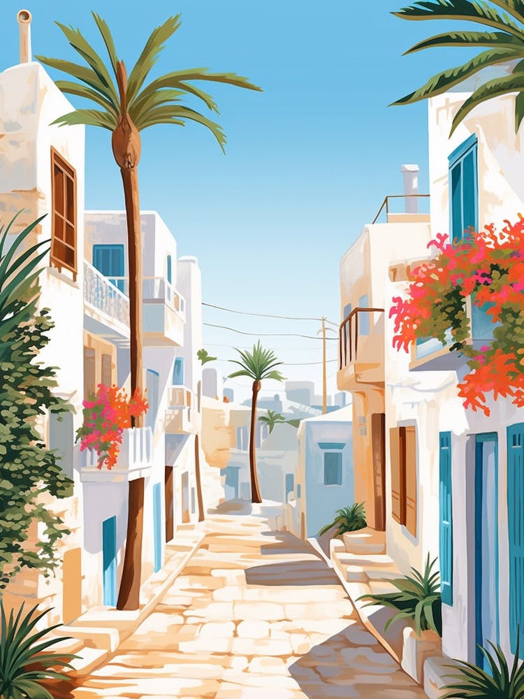 Hammamet Tunisia 3 Illustration Art Print by MedArt – Fy!