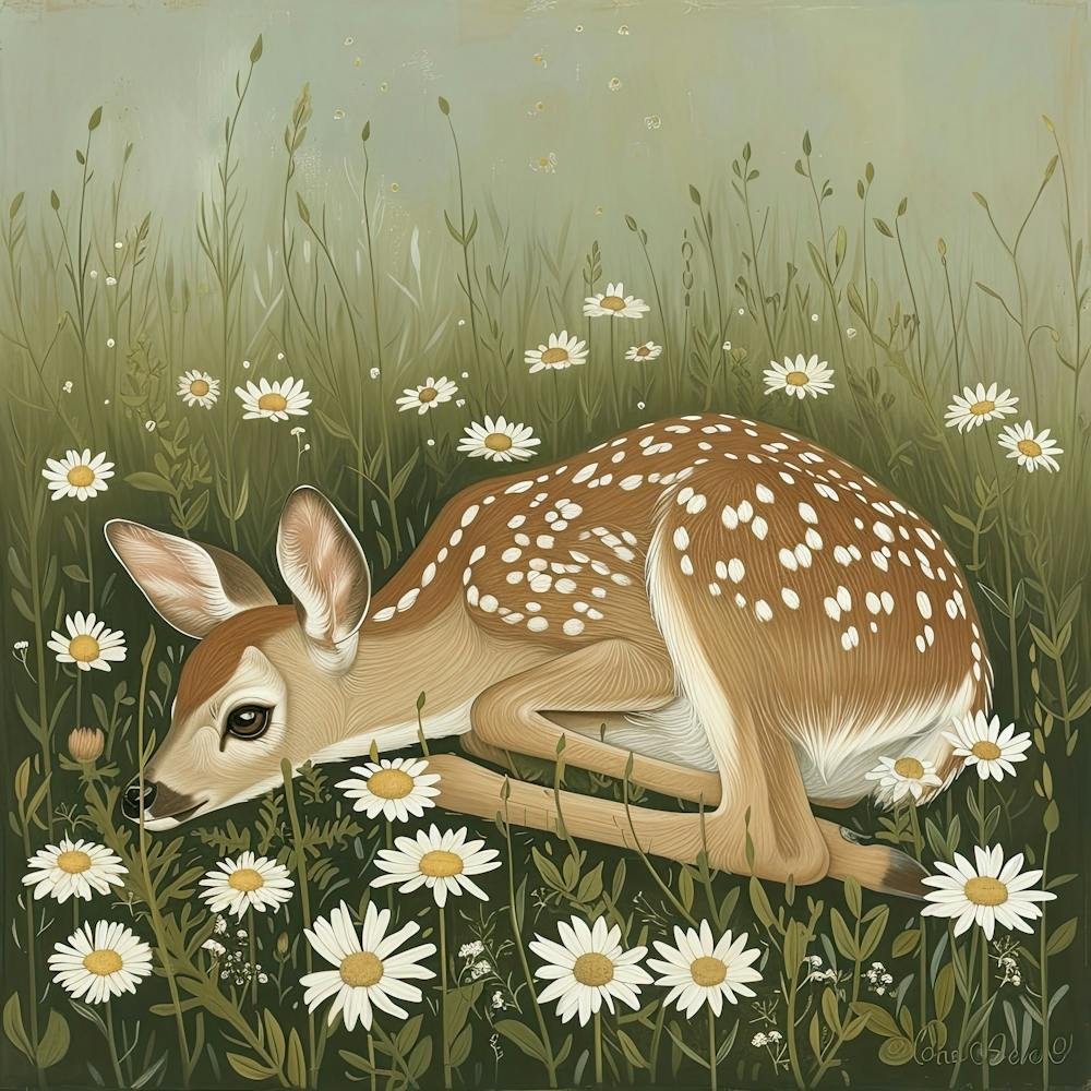Fawn Fairycore Painting 6 Art Print by All Things Fairy – Fy!