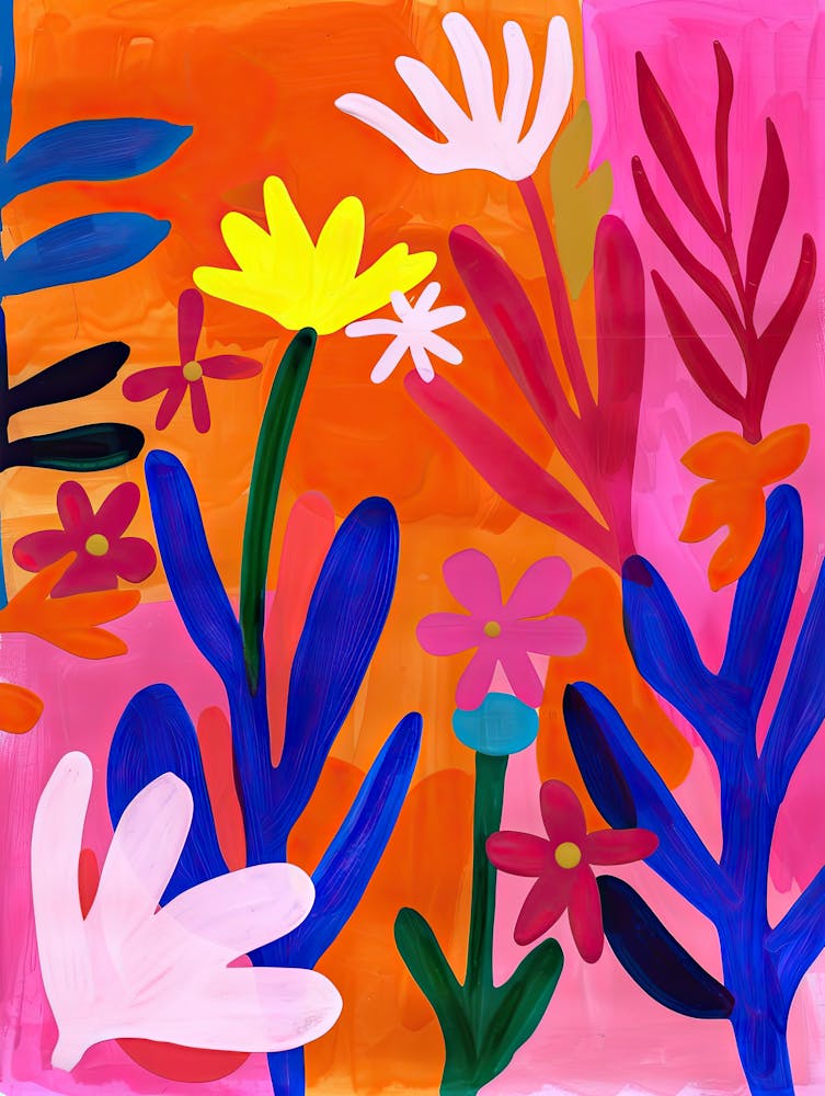 Prismatic Foliage Matisse Style Art Print by Bauhaus-Syndicate – Fy!