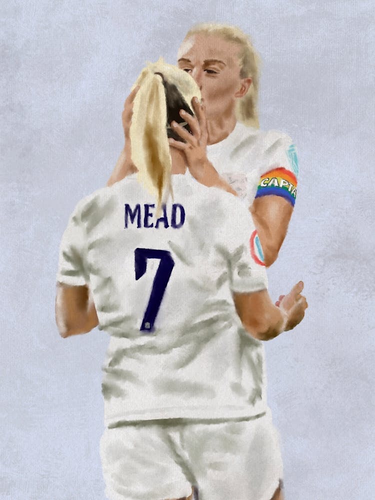 Beth Mead and Leah Williamson England Lionesses Art Print by ...