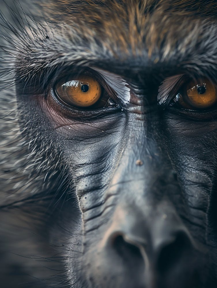Baboon Eyes Art Print by Pierce Millington Gallery – Fy!