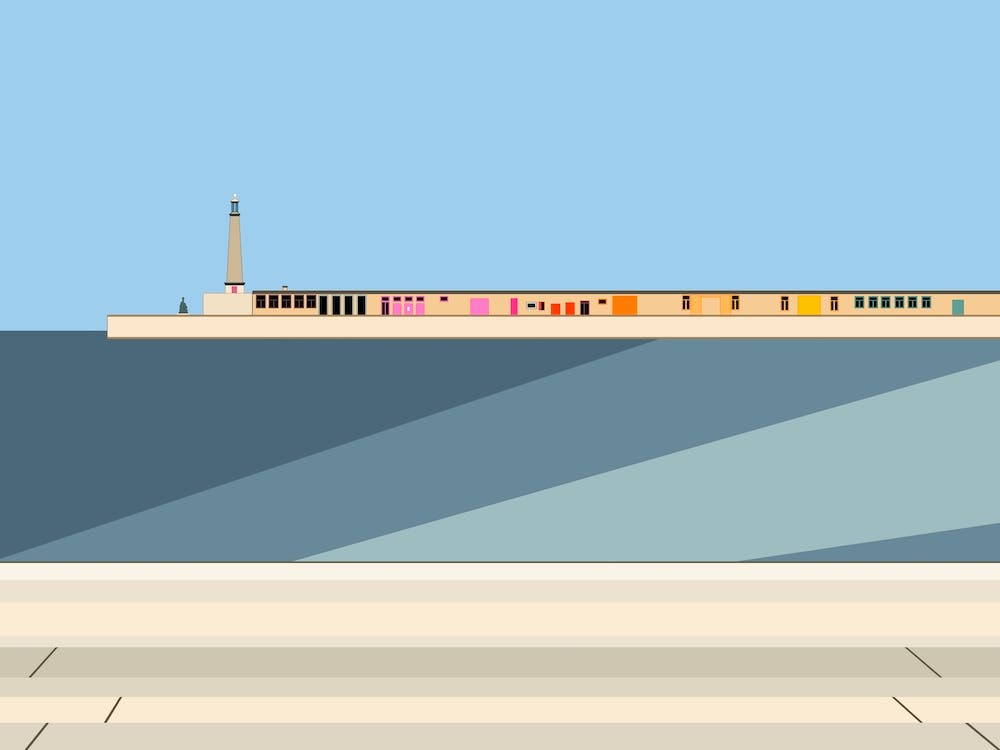 Margate Beach Harbour Arm Pier Art Print by OneThreeSix – Fy!