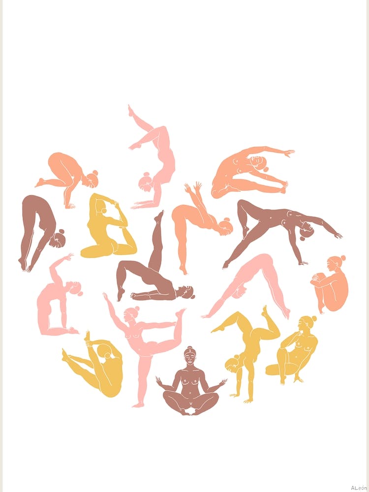 Asanas Art Print by Amanda Leon – Fy!