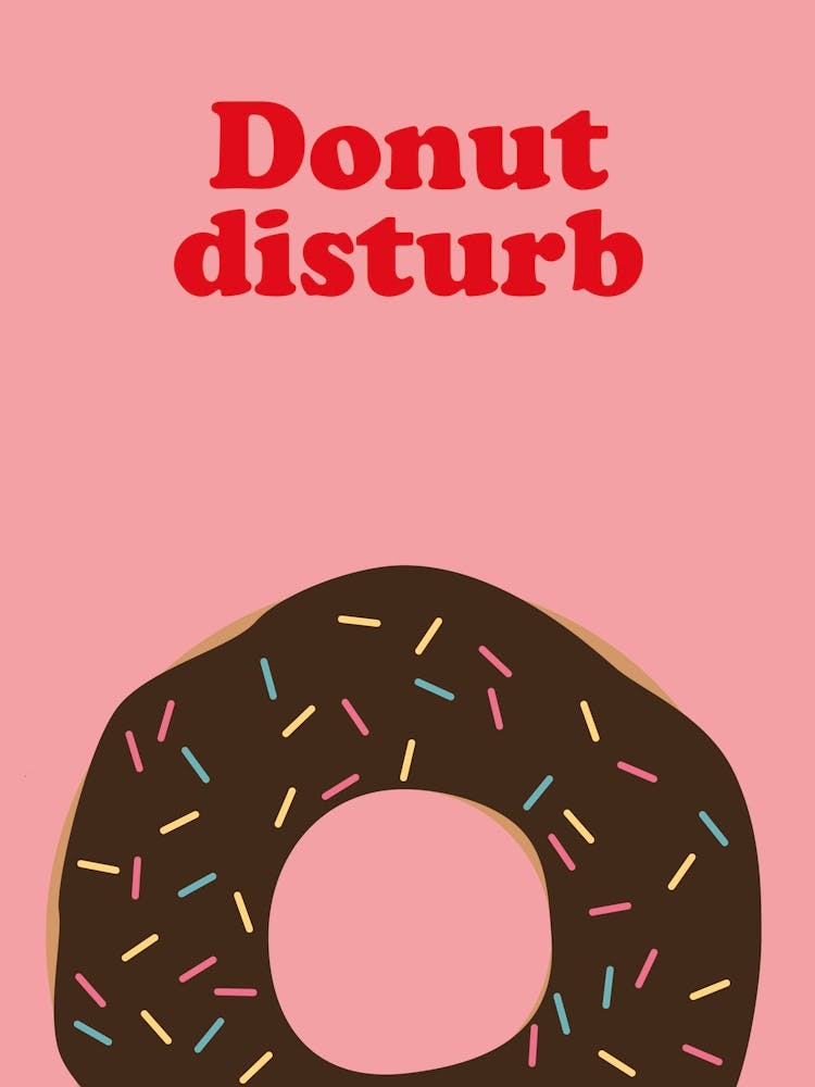 Kids Fun Donut Disturb Art Print by Mac&Pen – Fy!