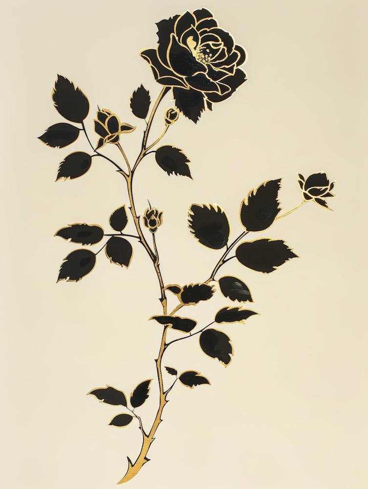 Black Rose Art Print by Moving Clouds Art – Fy!