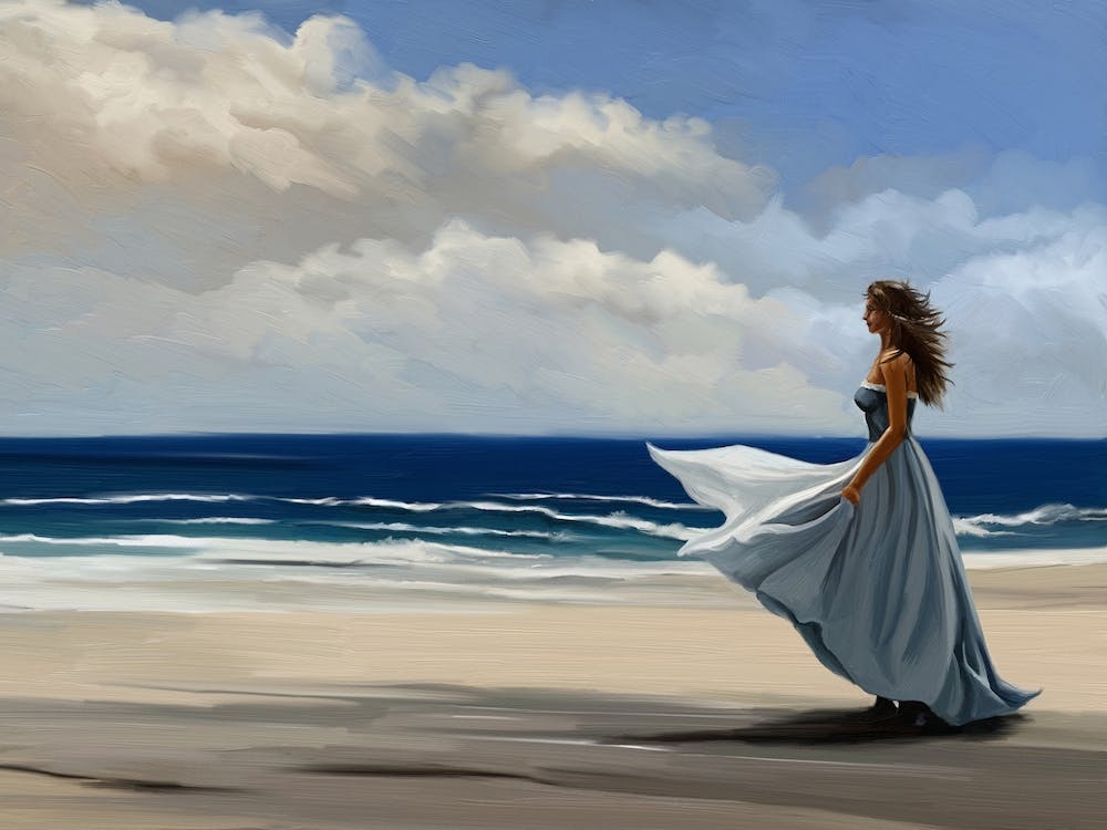 A Day At The Shore Art Print by Shawn Conn Art – Fy!