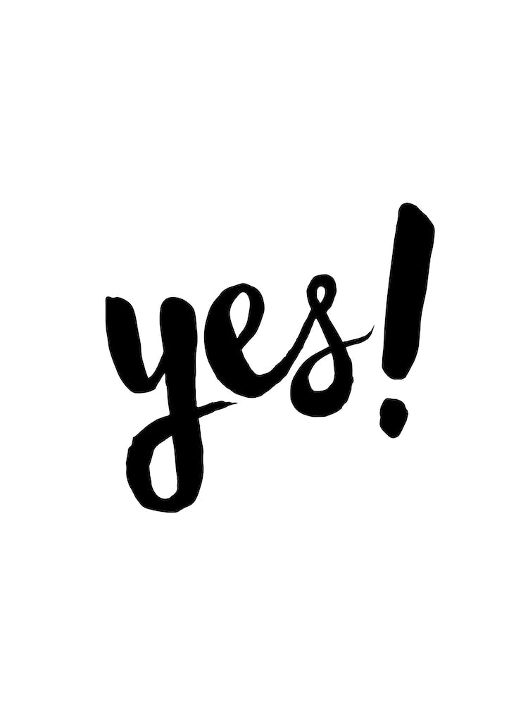 Yes Art Print by Studio Mottos – Fy!