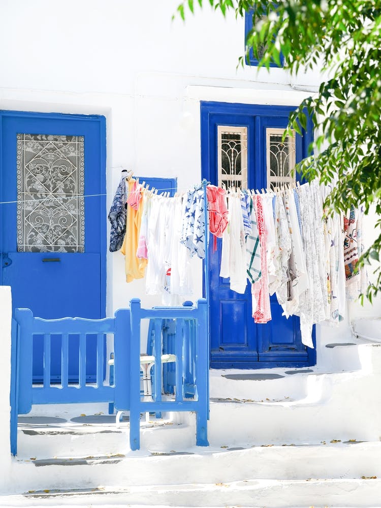 Greek Island Washing Art Print by Victoria's Stories – Fy!