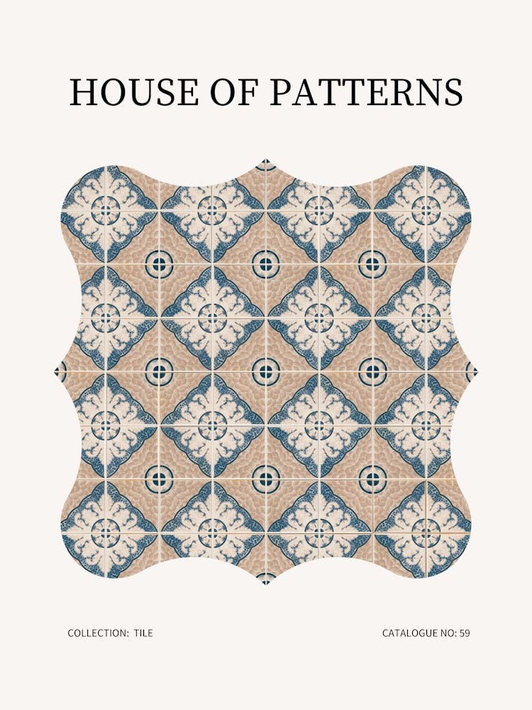 Tile Pattern Poster 60 Art Print by House of Patterns – Fy!