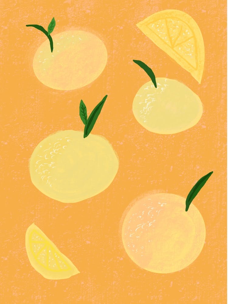 Lemons & Peaches Art Print by Proper Job Studio – Fy!