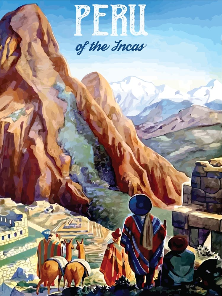 Peru Of The Incas, Breathtaking Mountains Art Print by Vintage Spirit – Fy!
