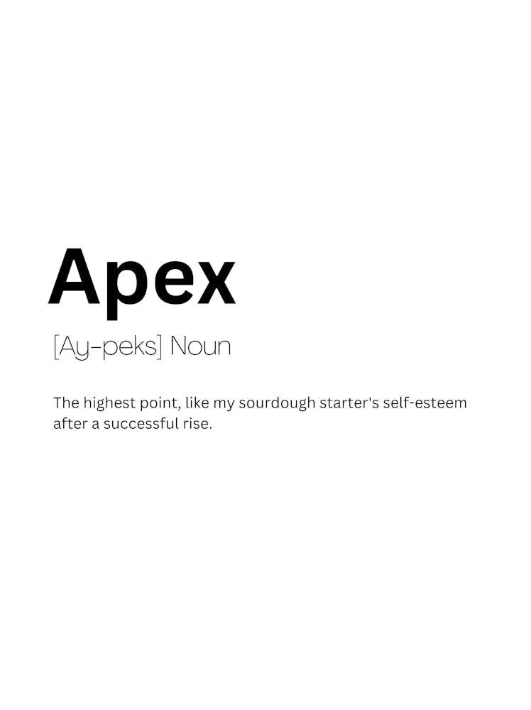 Apex Definition Meaning Art Print by Kaigozen – Fy!
