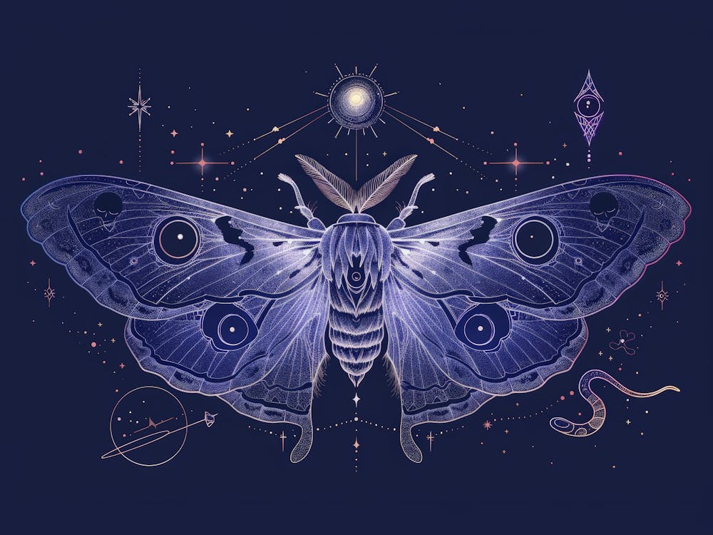 Moth Illustration 3 Art Print by Moving Clouds Art – Fy!