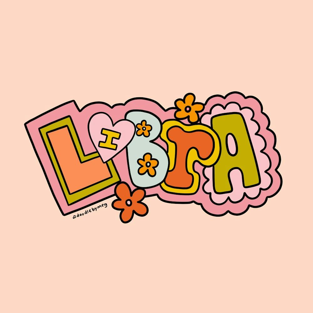 Libra Doodle Letters Art Print by Doodle By Meg – Fy!