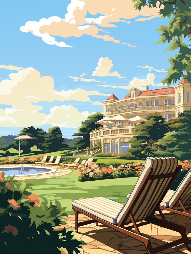 Oglebay Resort Conference Center Usa Illustration 3 Art Print By