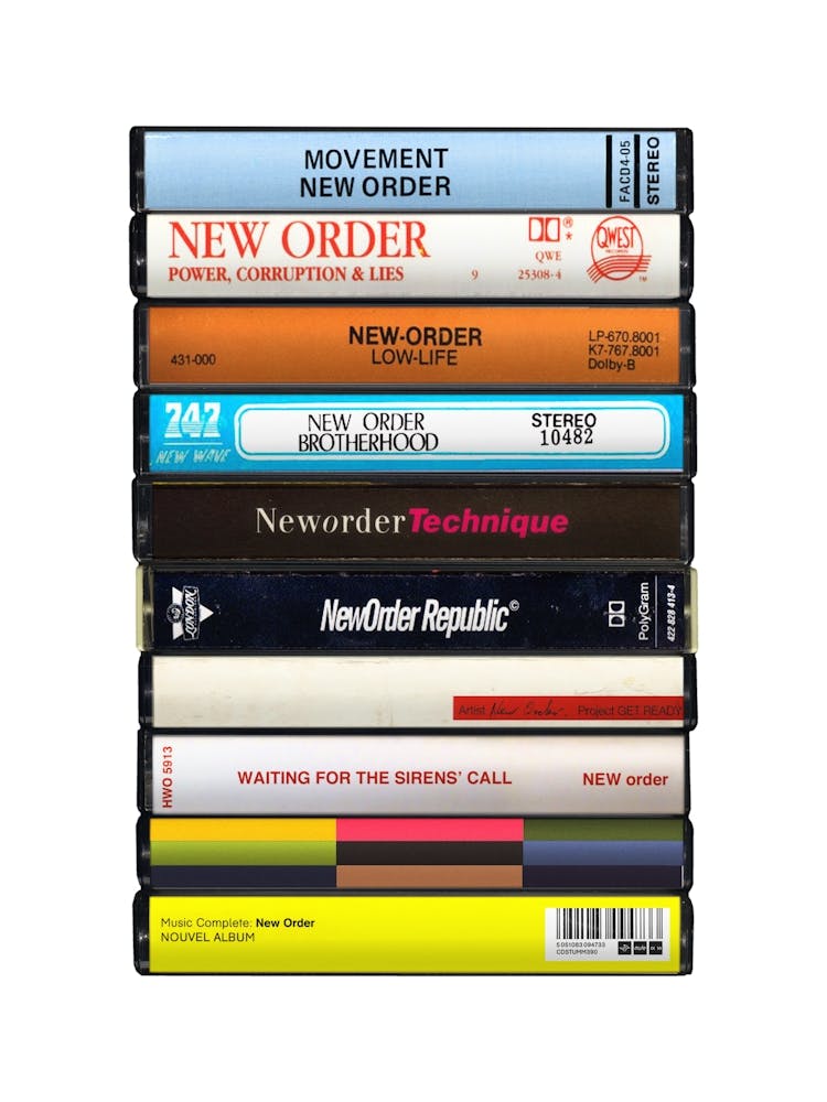 New Order - Music Poster - Albums on Cassette Print Art Print by Fy!