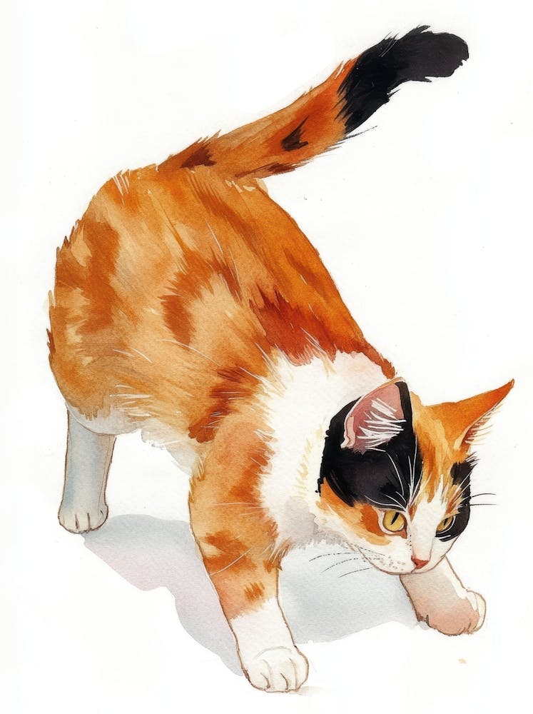 Calico Cat 10 Art Print by Moving Clouds Art – Fy!
