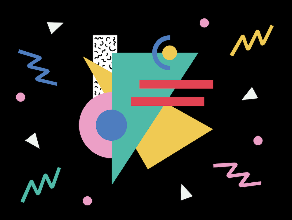 Memphis Pattern Retro Dreamwave 80s Nostalgia Shapes Artwork Art Print ...