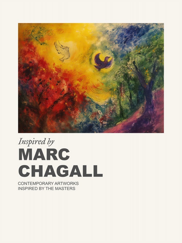 Museum Poster Inspired By Marc Chagall 1 Art Print by ArtEra Creations ...