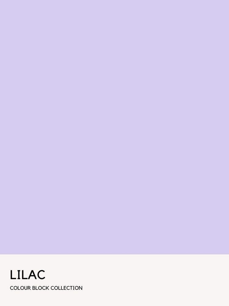 Lilac Colour Block Poster Art Print by The Colour Block Collection – Fy!
