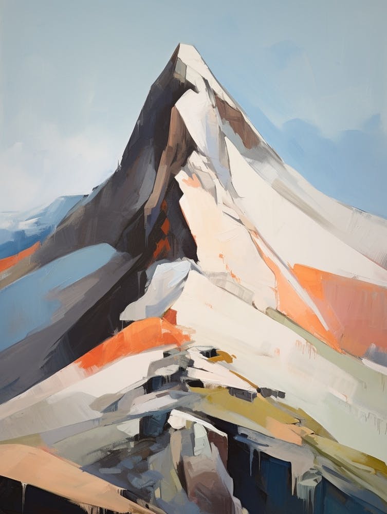Carnedd Llewelyn Wales 1 Mountain Painting Art Print by WanderWall ...
