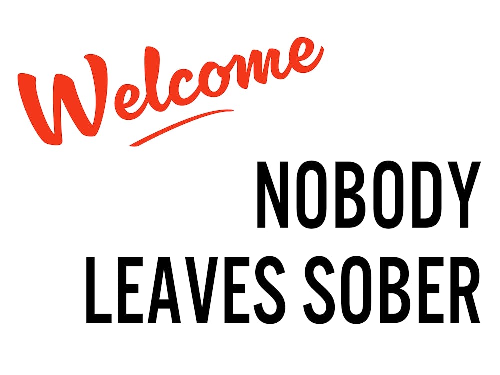 Welcome Nobody Leaves Sober Retro Sign Print | House Rules Art Print by ...