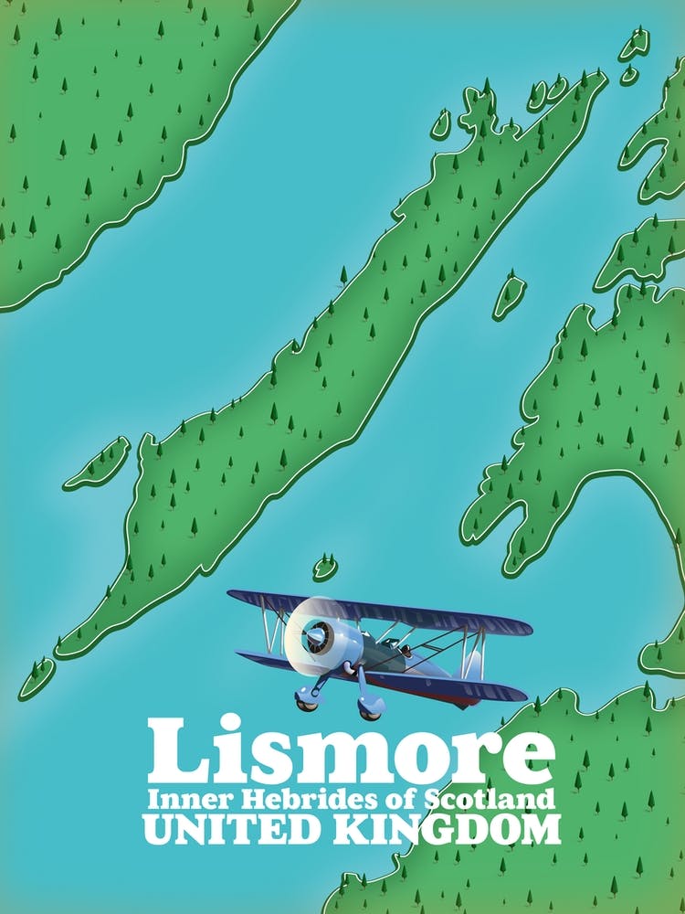 Lismore United Kingdom Map Art Print by Nicks emporium – Fy!