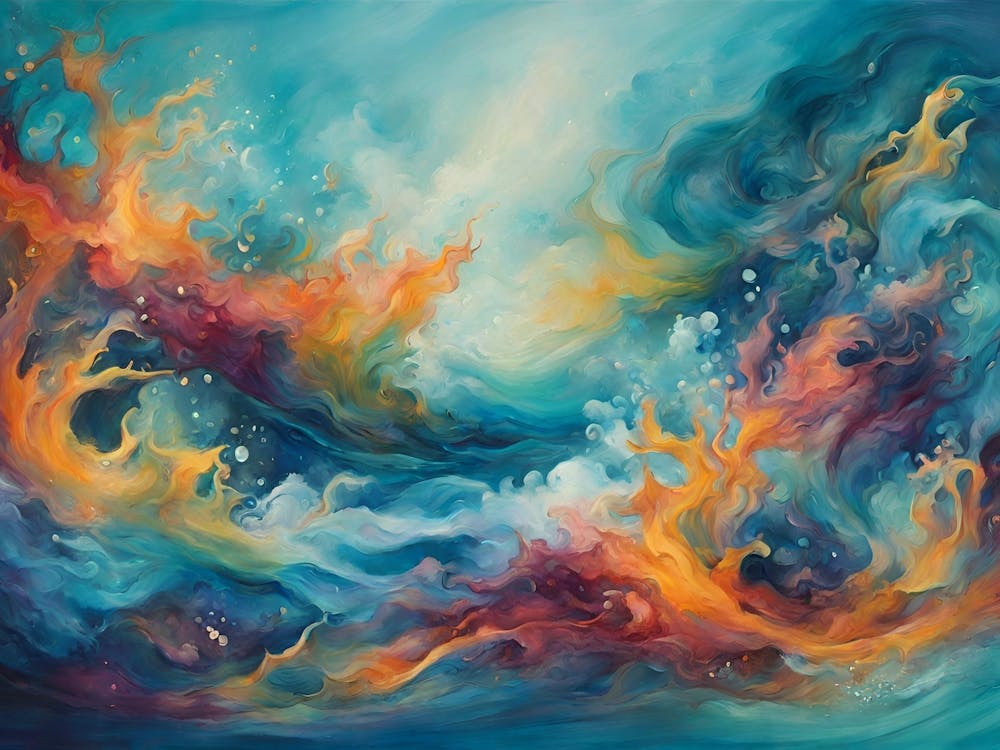 Underwater Dreamscape A Fluid Ballet Of Aquatic Forms Art Print by ...