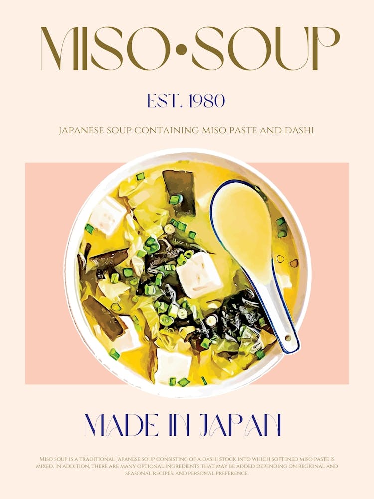 Miso Soup Mid Century Art Print by KOKR Prints – Fy!