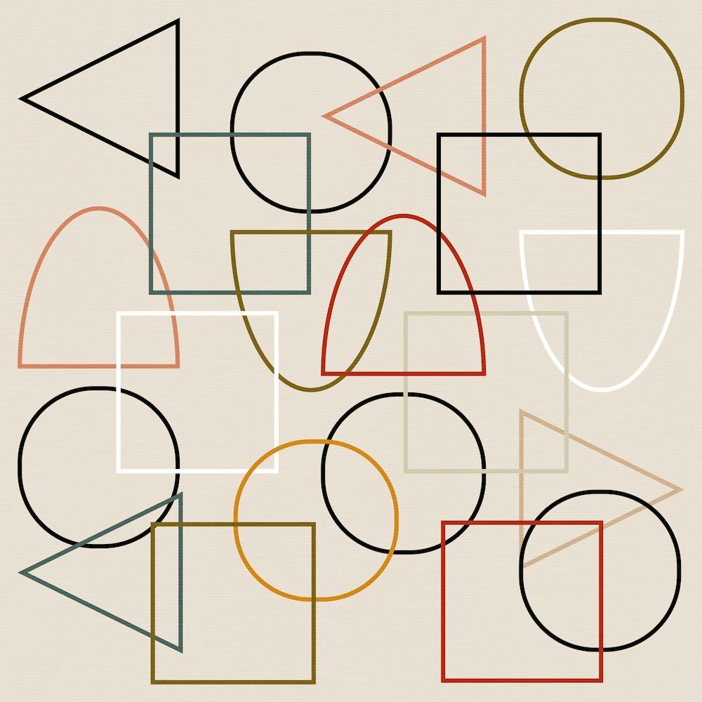 Bauhaus Modern 4 Square Art Print by Ana Rut Bre – Fy!