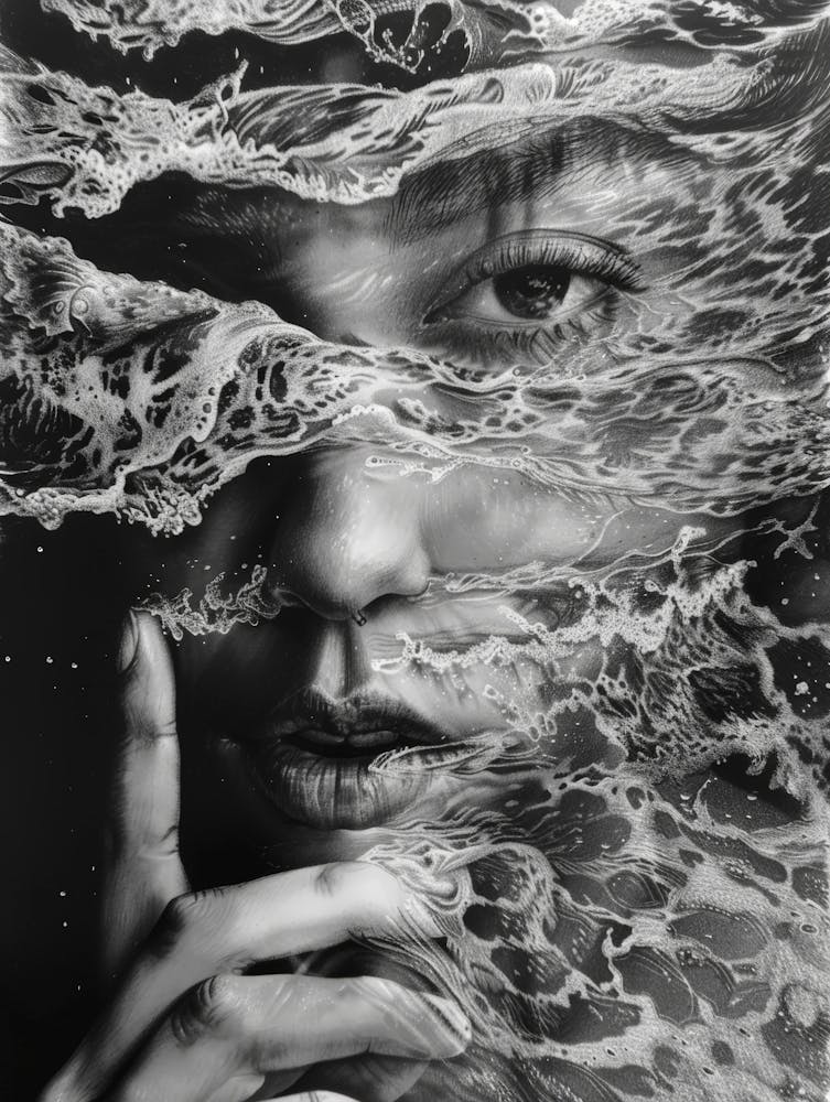 Face Of Water Art Print by Moving Clouds Art – Fy!