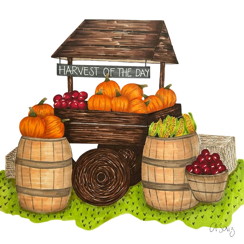 Fall Market Art Print by Ale Saiz Studio – Fy!